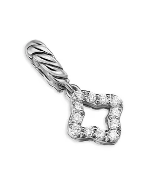 David Yurman Sterling Silver And Diamond Amulet - White