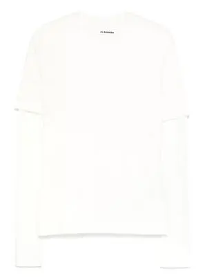 JIL SANDER Cotton T-shirt - Neutrals