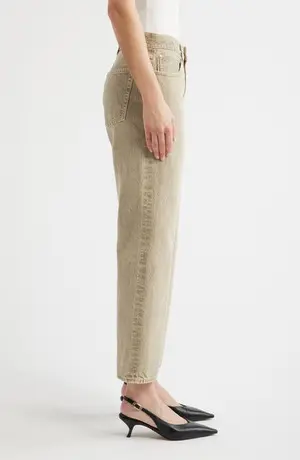 FRAME Mid Rise Ankle Straight Leg Jeans - Tabby