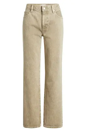FRAME Mid Rise Ankle Straight Leg Jeans - Tabby