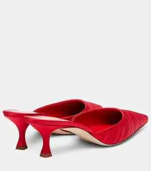 Manolo Blahnik Carolyne 50 Satin Mules