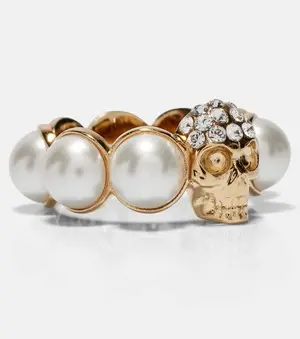 Alexander McQueen Skull Embellished Ring