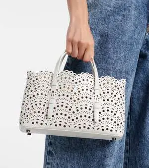 Alaïa Mina 25 Vienne Wave Leather Tote Bag