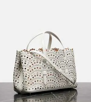 Alaïa Mina 25 Vienne Wave Leather Tote Bag