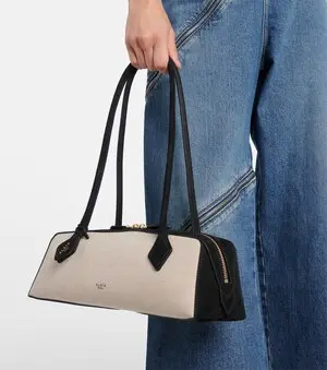 Alaïa Le Teckel Medium Shoulder Bag - Beige