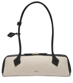 Alaïa Le Teckel Medium Shoulder Bag - Beige