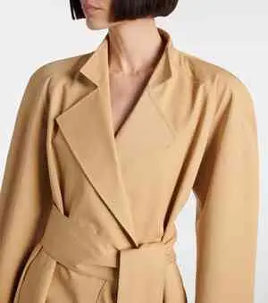 Khaite Lagden Cotton Gabardine Coat