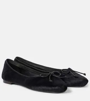 Khaite Almond Toe Flats For Women