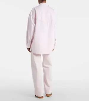 AGOLDE Lotta Denim Overshirt - Pink