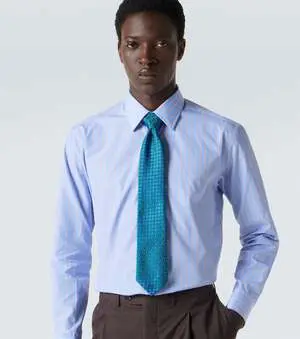 Charvet Silk Jacquard Neck Tie - Blue