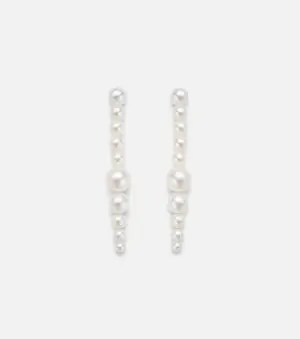 Sophie Bille Brahe Sienna Moon Pearl Drop Earrings - Gold