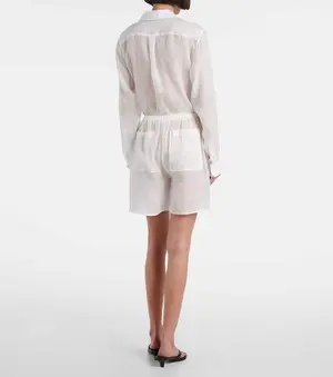 TOTEME Ramie Shorts - White