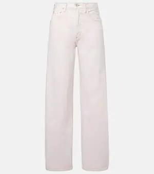 AGOLDE Low Curve Mid-Rise Jeans Pink