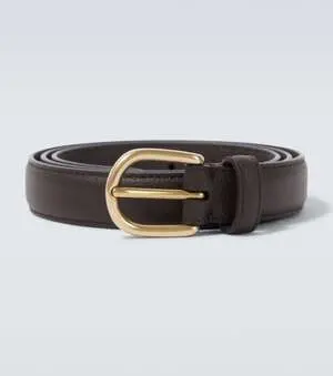 SAMAN AMEL Leather Belt - Brown