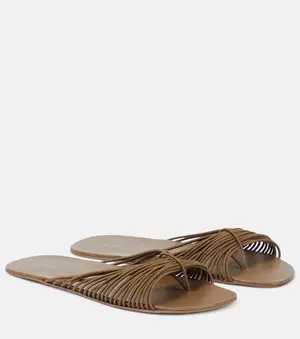 The Row Gold Tone Sandals For Women