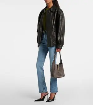 Saint Laurent Le 5 À 7 Supple Small Shoulder Bag - Grey
