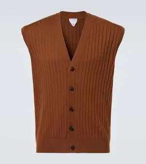 Bottega Veneta Ribbed Knit Wool Vest