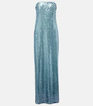 Simkhai Leilani Sequined Gown - Blue