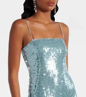 Simkhai Leilani Sequined Gown - Blue