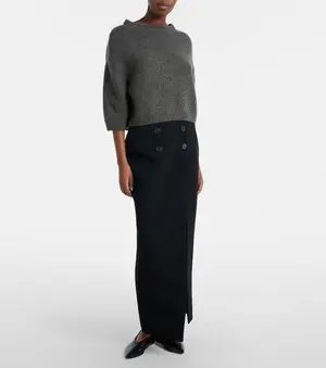 Khaite Sabina Cashmere Sweater - Grey