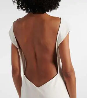 Khaite Ayame Open-back Cotton Maxi Dress