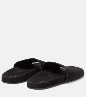 THE ROW Hugh Suede Slides