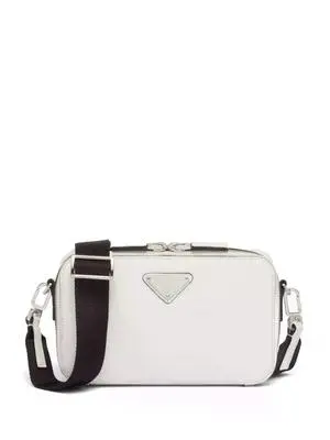 Prada Small Brique Crossbody Bag - White