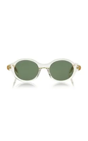 Loewe Epsilon Slim Round-frame Sunglasses - Brown
