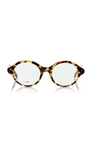 Loewe Epsilon Round-frame Acetate Glasses - Brown