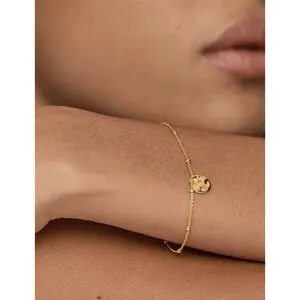 Monica Vinader Siren Muse Disc Chain Bracelet - Gold