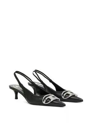 DIESEL® 40mm D-venus Slingback Pumps - Black