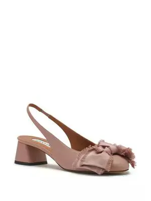 LANVIN Leather Slingback Pumps - Pink