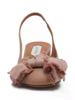 LANVIN Leather Slingback Pumps - Pink