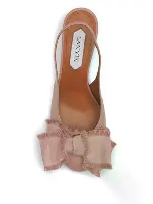 LANVIN Leather Slingback Pumps - Pink
