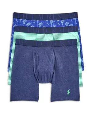 Polo Ralph Lauren Boxer Briefs, Pack Of 3 - Multi