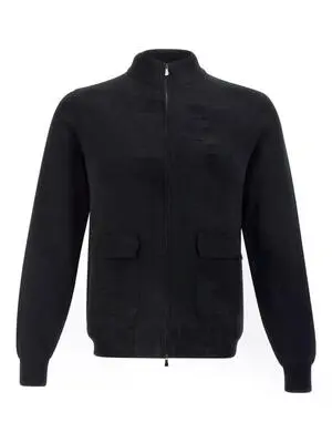 FILIPPO DE LAURENTIIS Zip-up Cardigan - Black