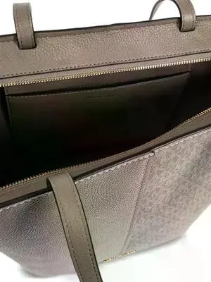 Michael Kors Logo-print Canvas Tote - Brown