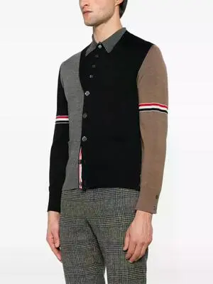 Thom Browne Rwb-stripe Wool Shirt