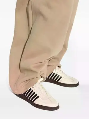 Dsquared2 Panelled Leather Sneakers - Neutrals