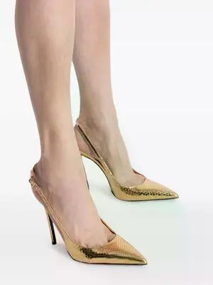 Dsquared2 Metallic Snakeskin Slingback Pumps