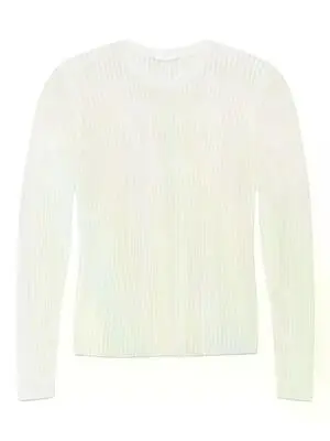 Helmut Lang Ribbed Long-sleeve Top - Neutrals