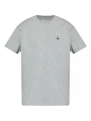 VIVIENNE WESTWOOD Embroidered Logo T-shirt - Grey