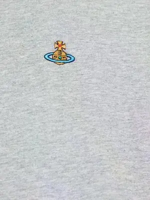 VIVIENNE WESTWOOD Embroidered Logo T-shirt - Grey