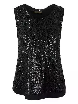 Herno Sequin Embellished Top