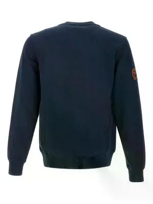 SUN 68 Logo-embroidered Sweatshirt - Blue