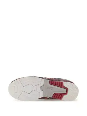 Comme Des Garçons Plaid-pattern Sneakers - Red