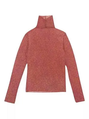 Callipygian Mesh Roll-neck Top