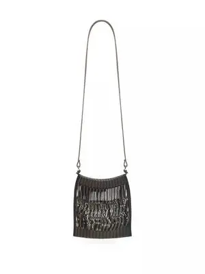LEMAIRE Mini Crossbody Filt Net Bag - Brown
