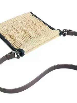 LEMAIRE Mini Crossbody Filt Net Bag - Neutrals