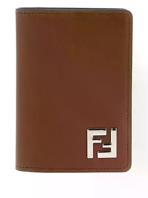 Fendi Logo-embellished Leather Wallet - Brown